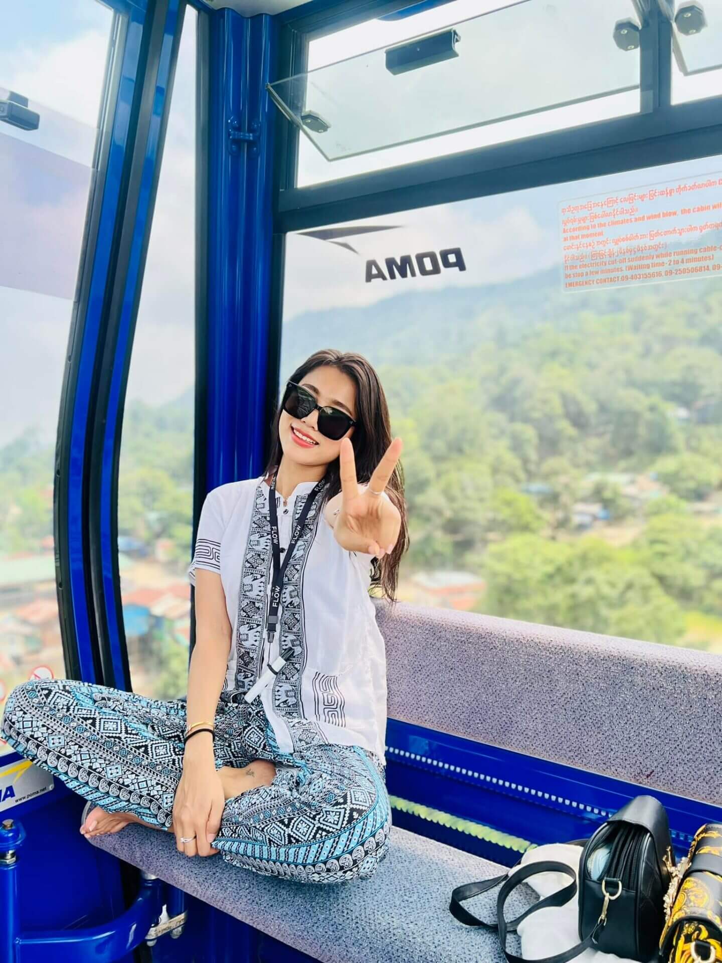 Khat Wai Moe, looks cute in Kyaiktiyo Pagoda - Myanmar Models DB